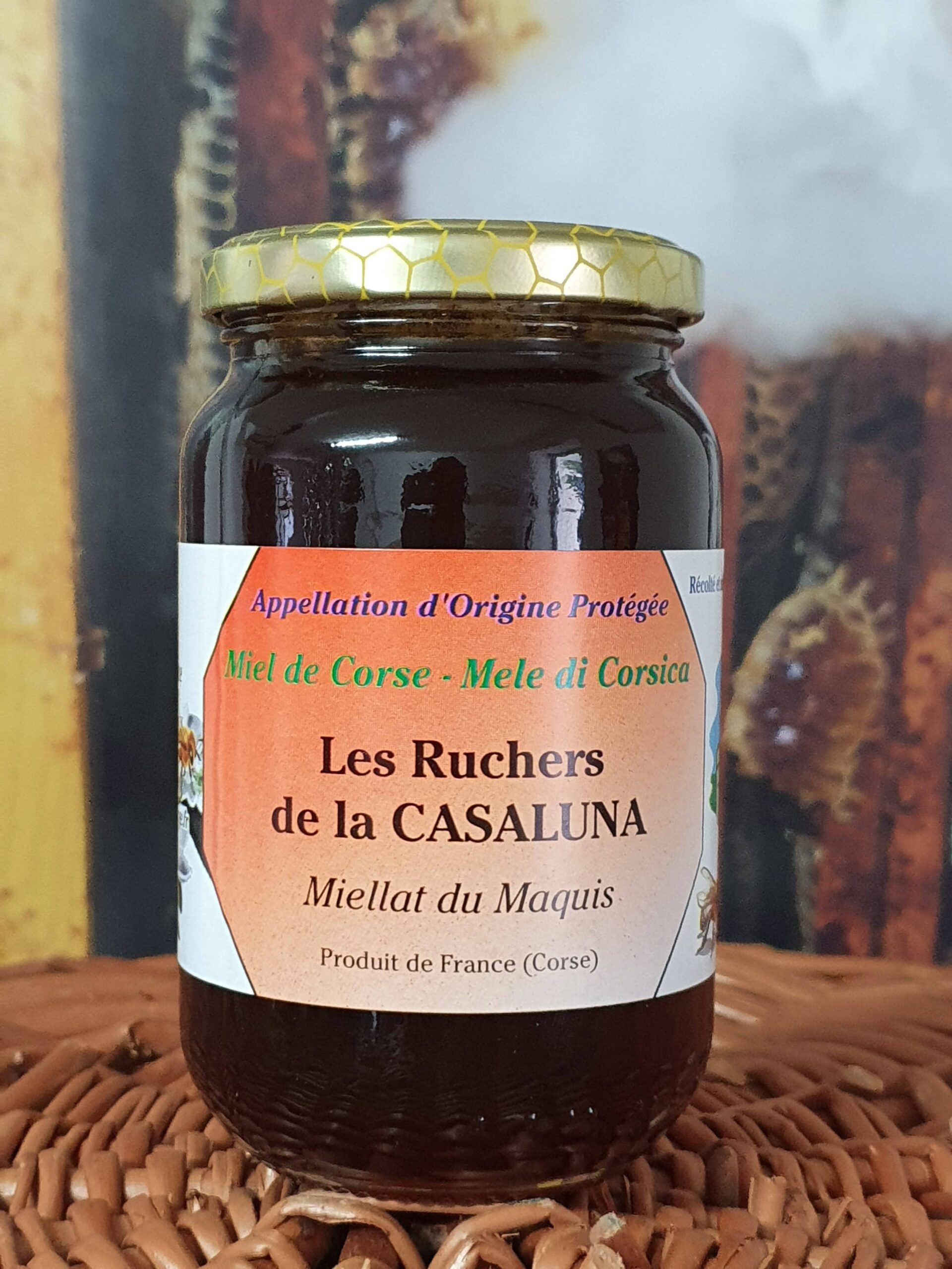 Miellat du maquis 500 g - Les ruchers de la Casaluna - Miel Corse